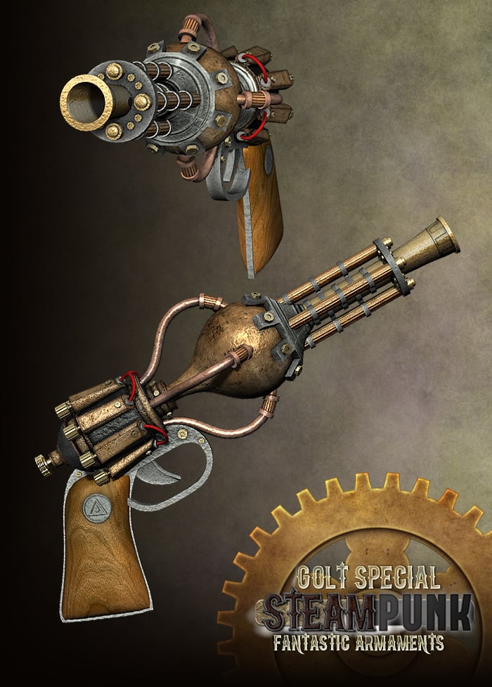 Steampunk: Fantastic Armaments | Daz 3D