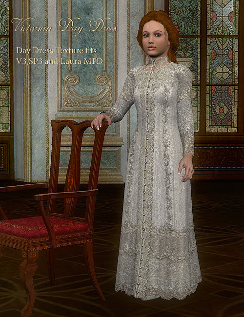 Victorian Day Dress and Coat | Daz 3D