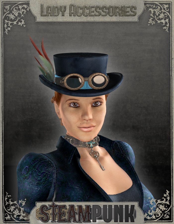 Steampunk Lady Bundle | Daz 3D
