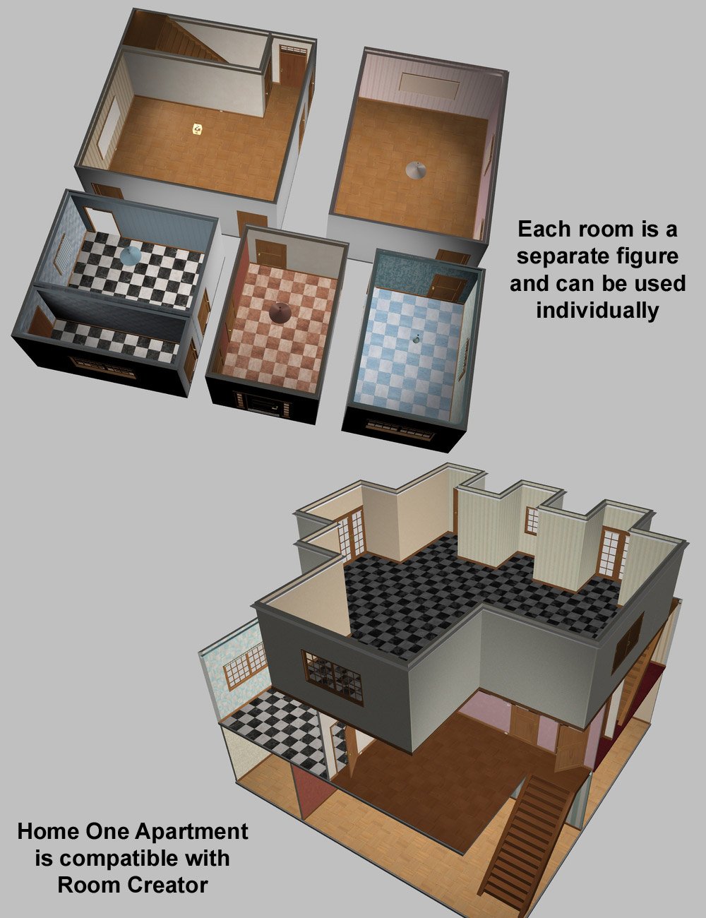 Home One Apartment | Daz 3D