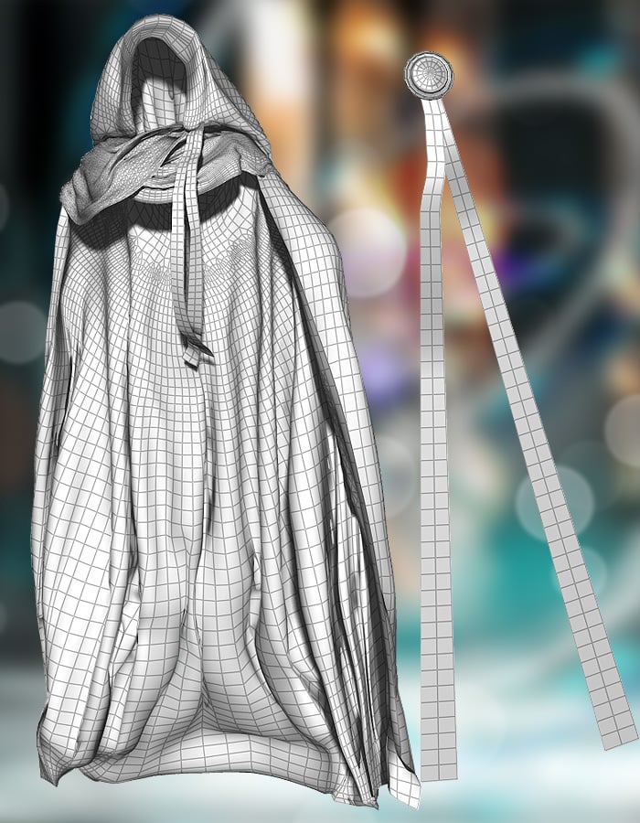 SciWizard dynamic cloak for Michael 4 | Daz 3D