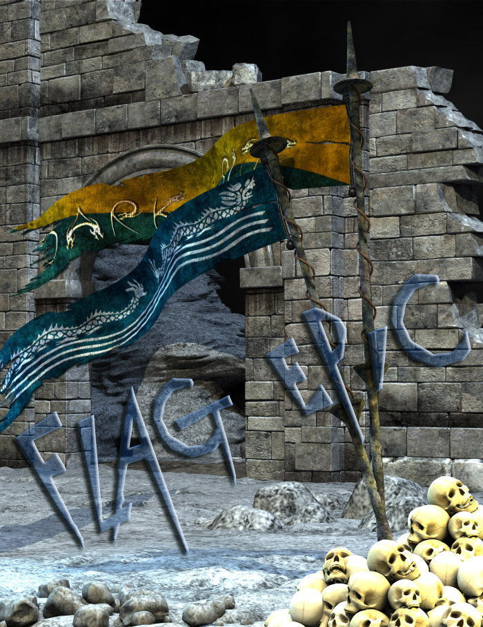 Flag Epic | Daz 3D