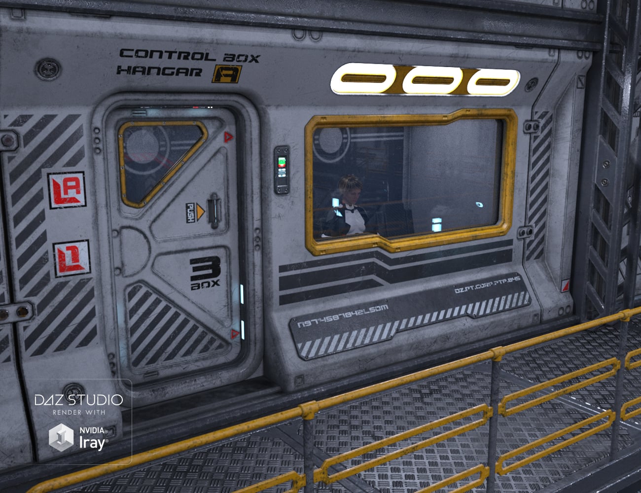 Sci-fi Hanger A | Daz 3D