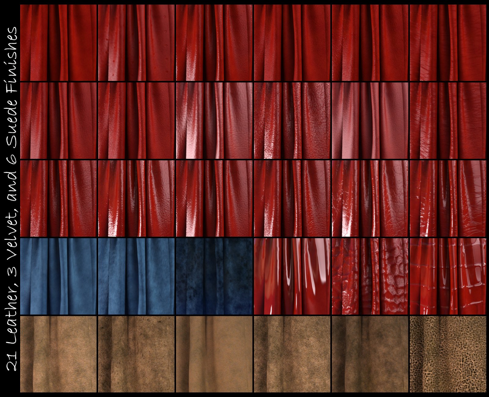 DG Iray Surface Builder - Leather Suede Velvet - Shaders and Merchant ...