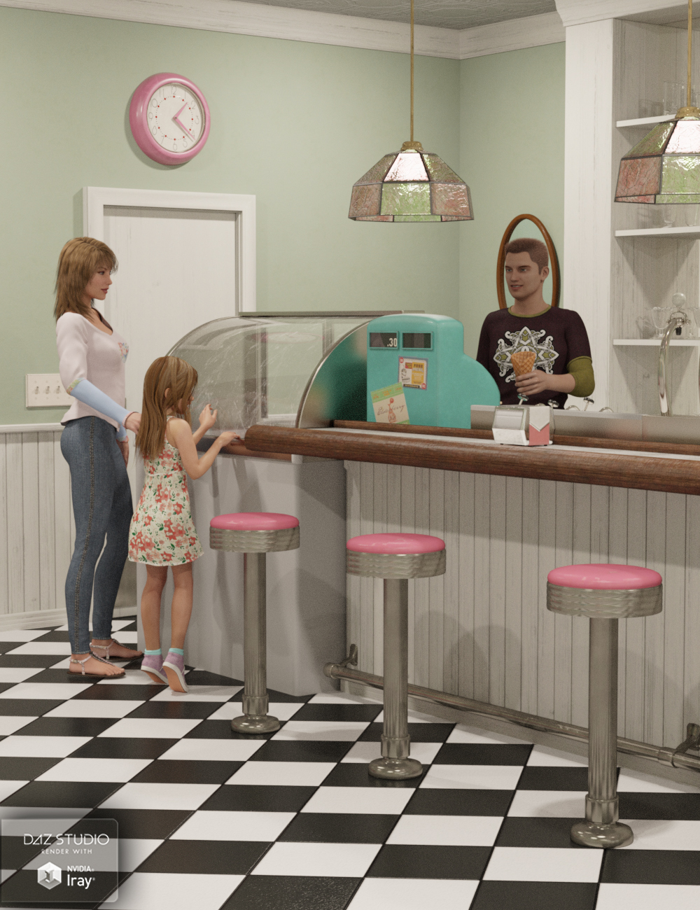 Miranda's Ice Cream Parlor | Daz 3D