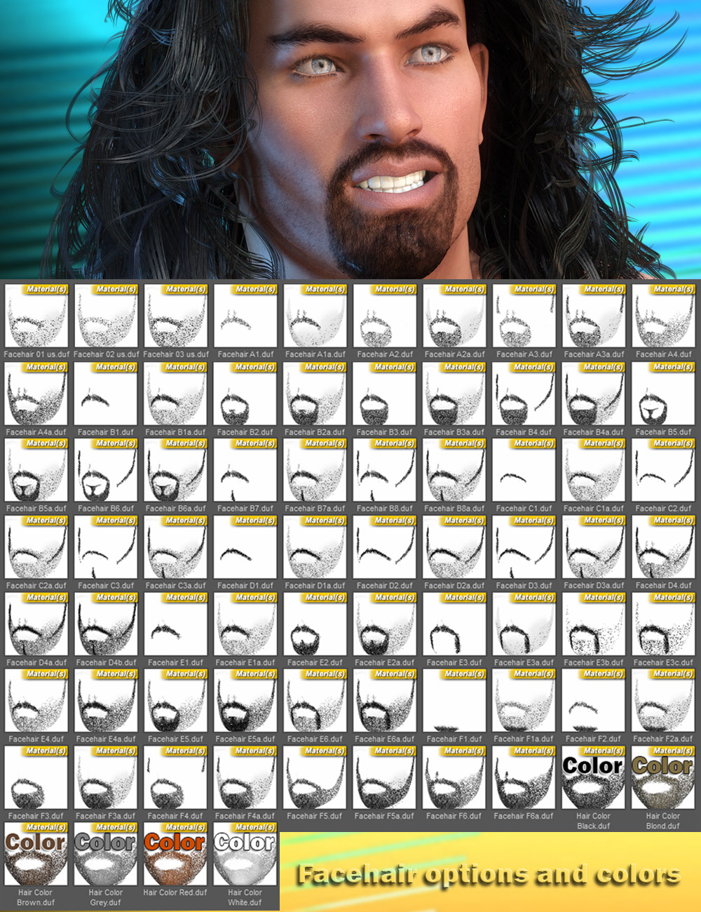 Project Hairy 456 for Daz Studio | Daz 3D