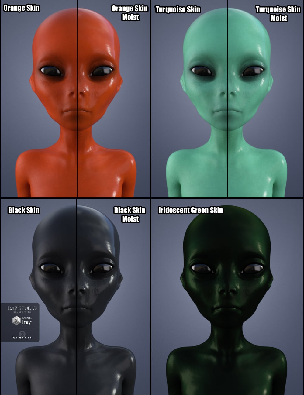 Grey Alien for Genesis 3 Female | Daz 3D