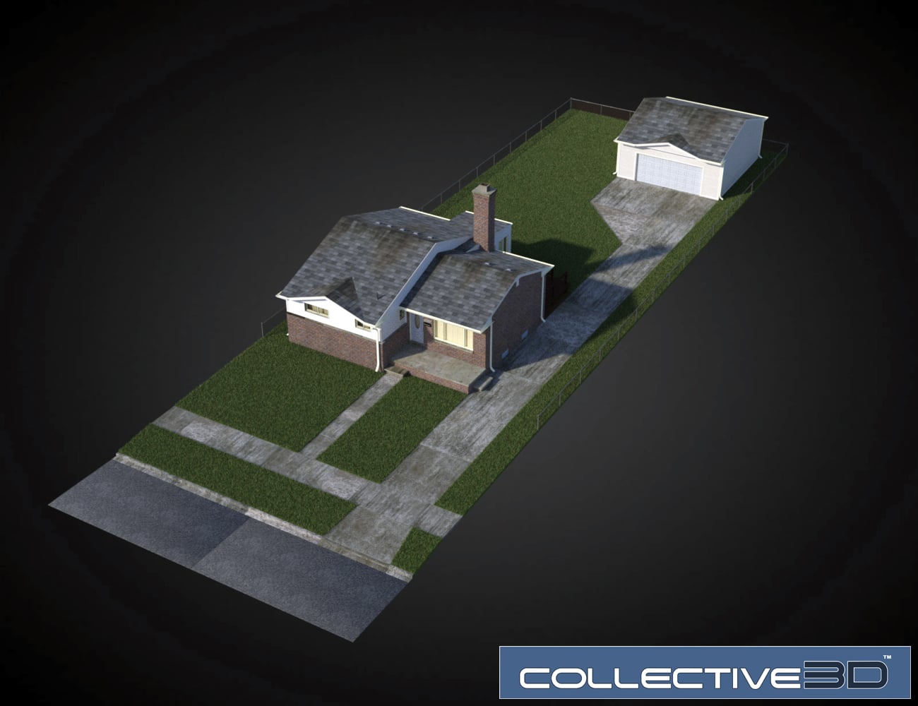 Collective3d Neighborhood Ranch House 1 | Daz 3D