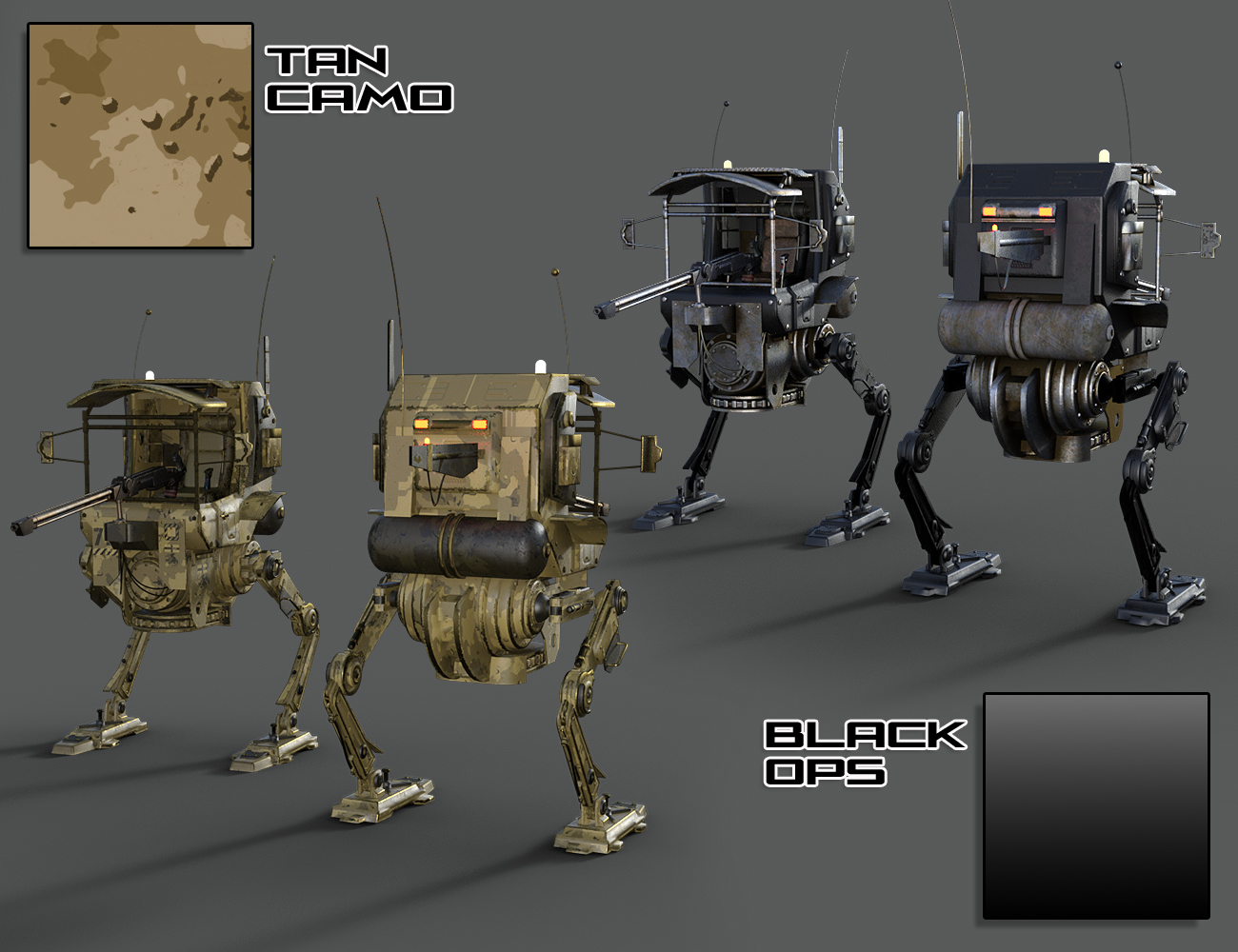 Chicken Hawk Mech Walker | Daz 3D
