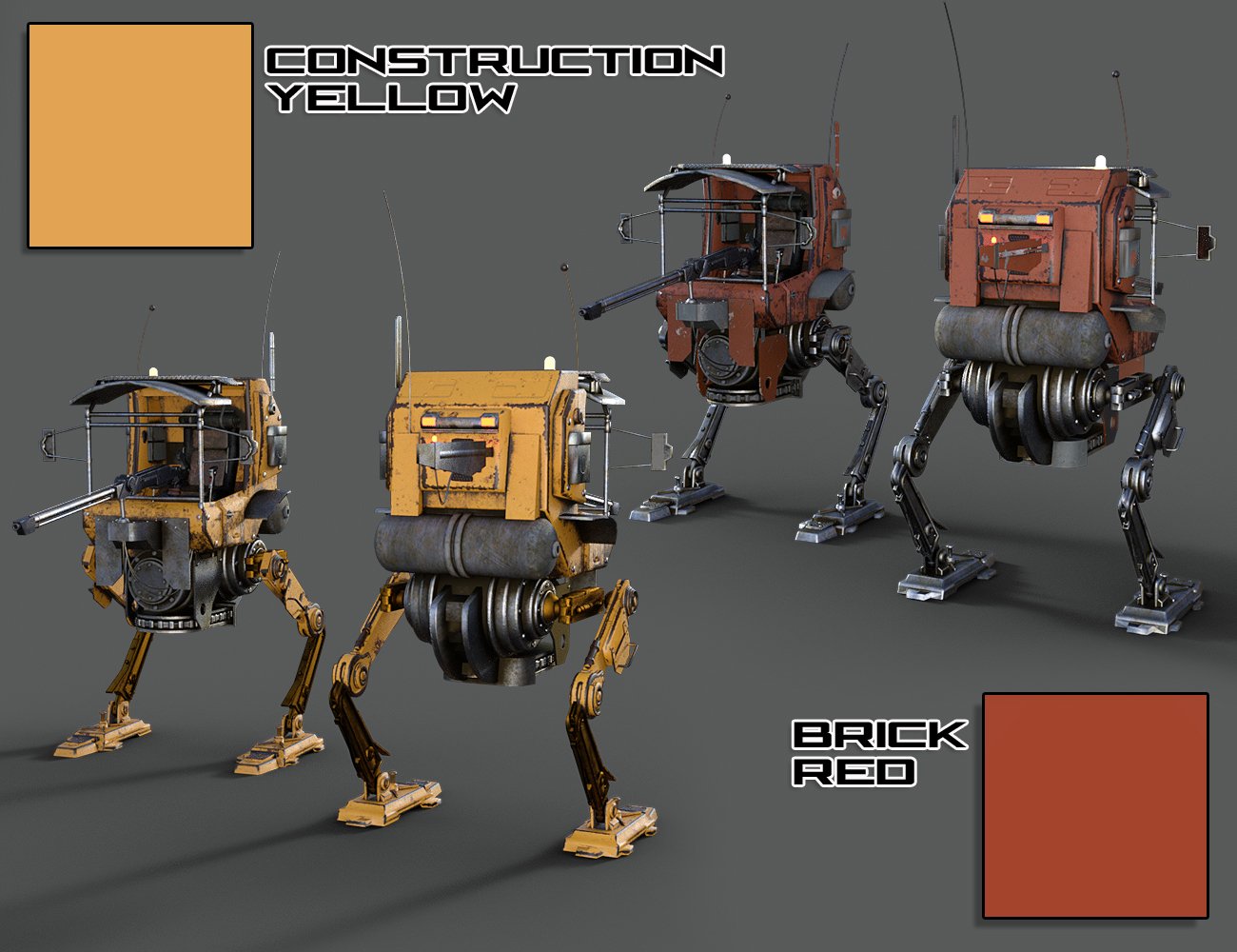 Chicken Hawk Mech Walker | Daz 3D