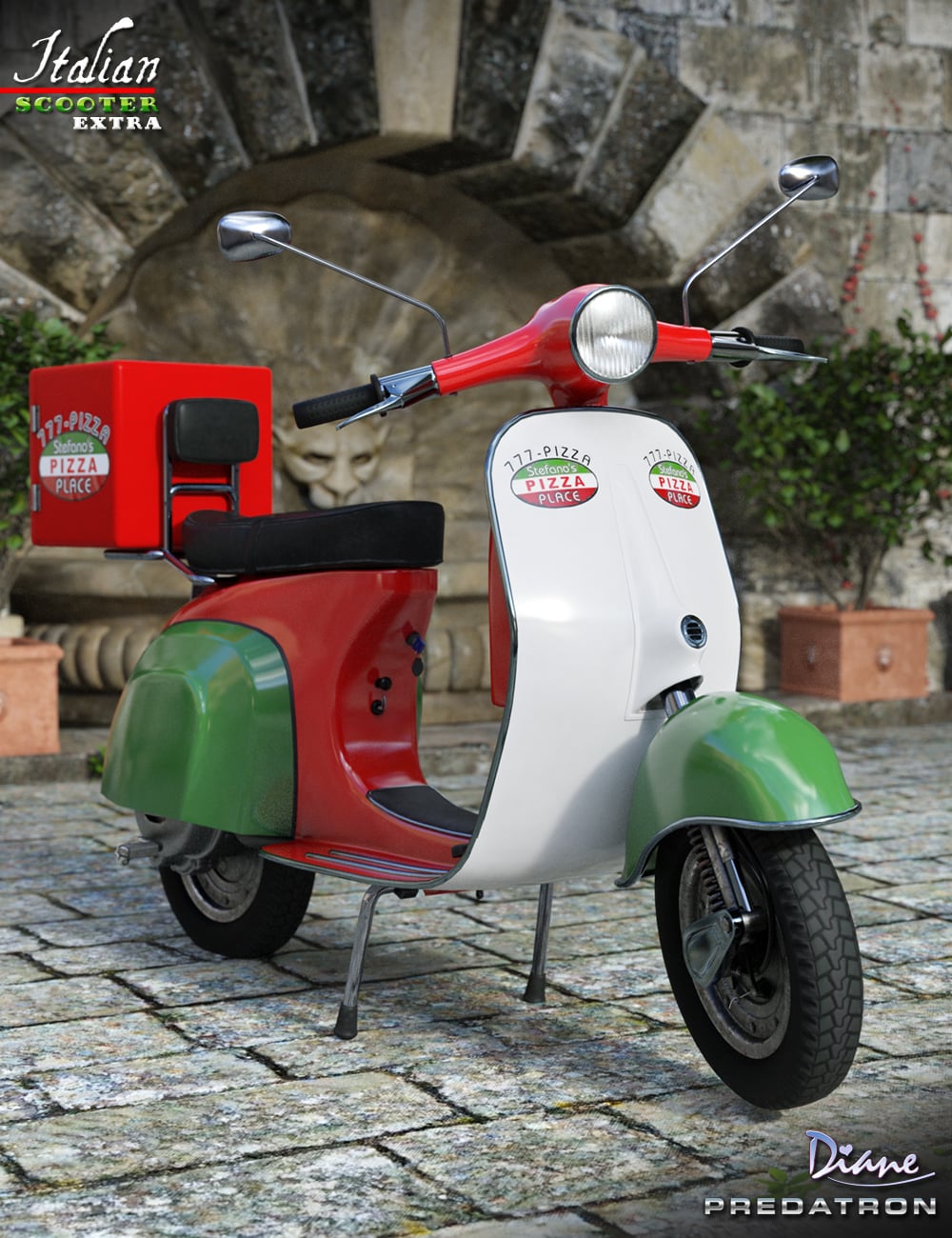 Italian Scooter Extras | Daz 3D
