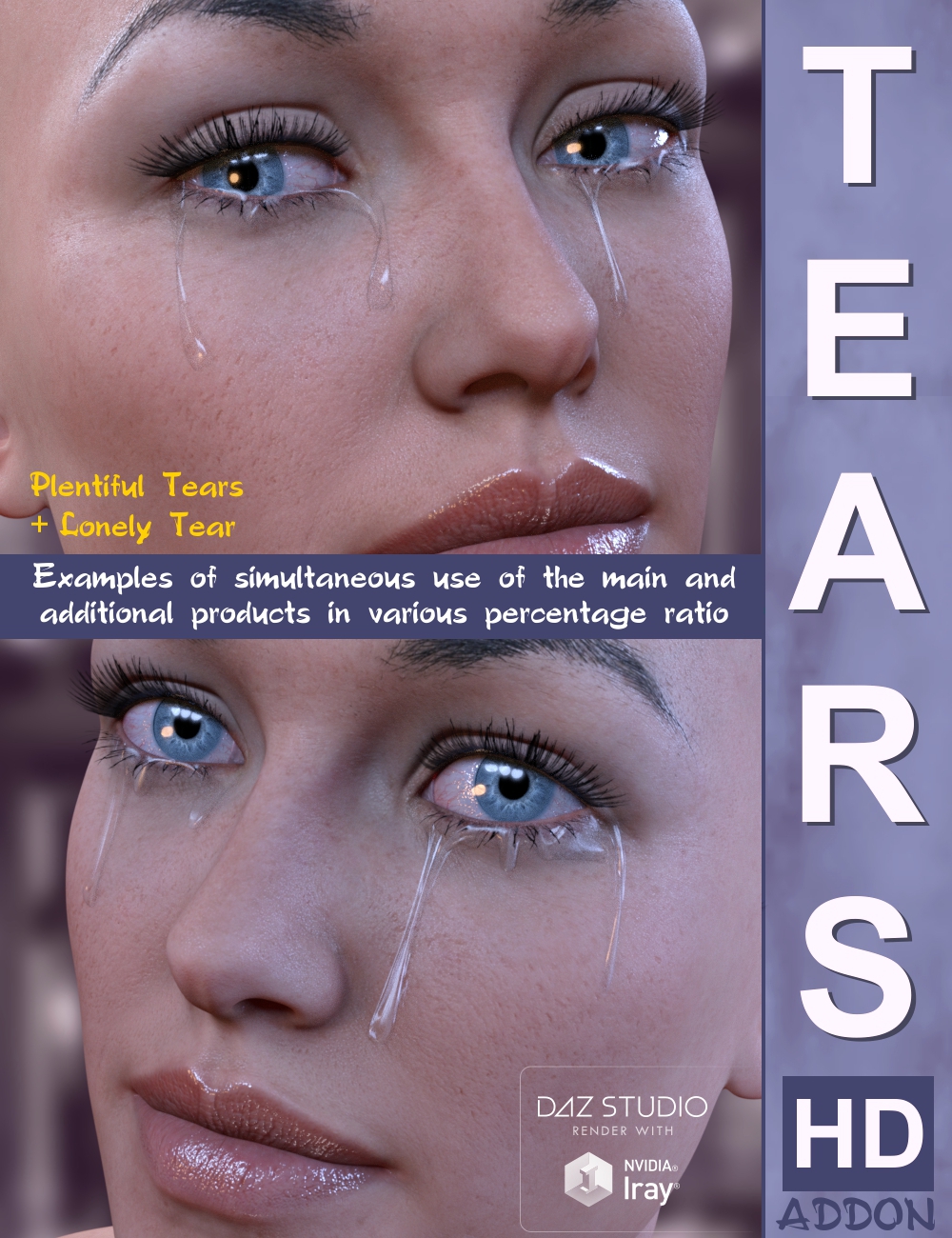 Tears HD Addon Lonely Tear | Daz 3D