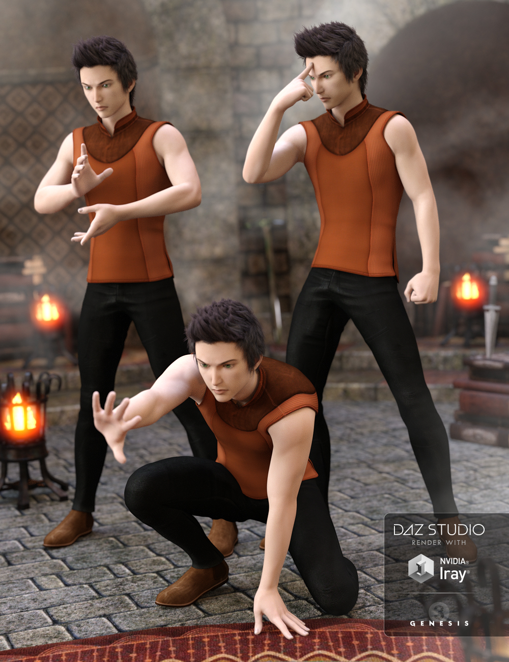 Kenji 7 Pro Bundle | Daz 3D