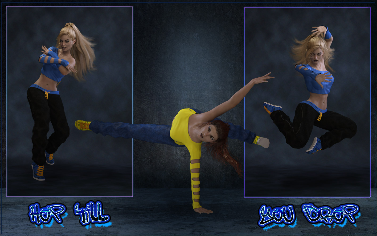 Hop 'till You Drop Poses | Daz 3D