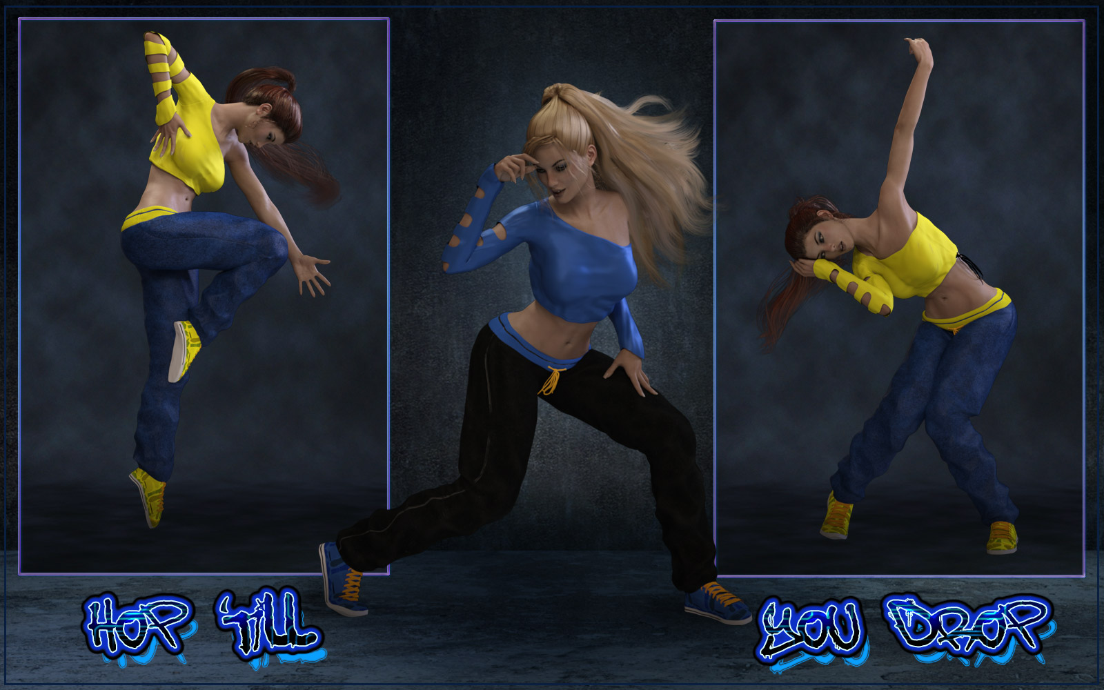 Hop 'till You Drop Poses | Daz 3D