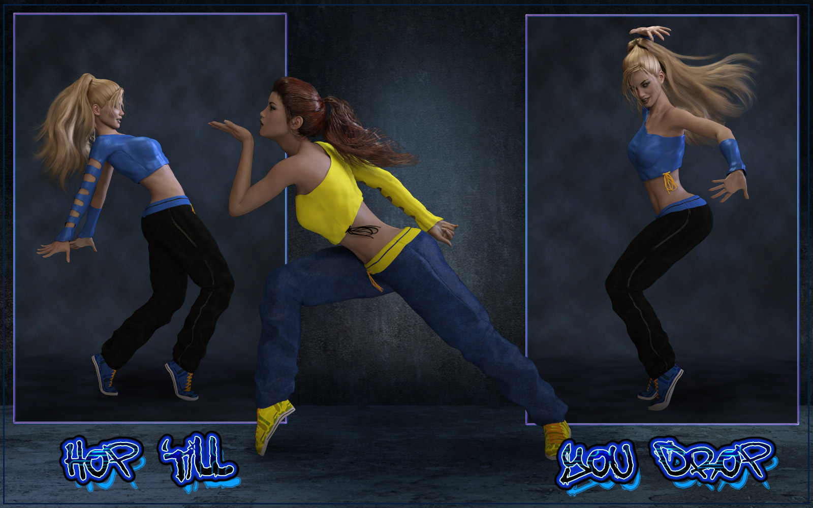 Hop 'till You Drop Poses | Daz 3D