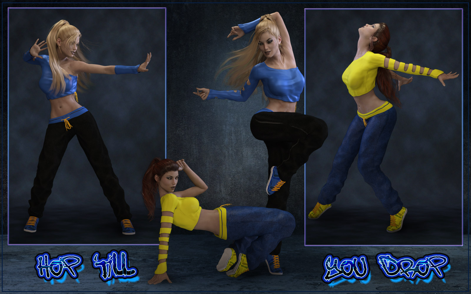 Hop 'till You Drop Poses | Daz 3D