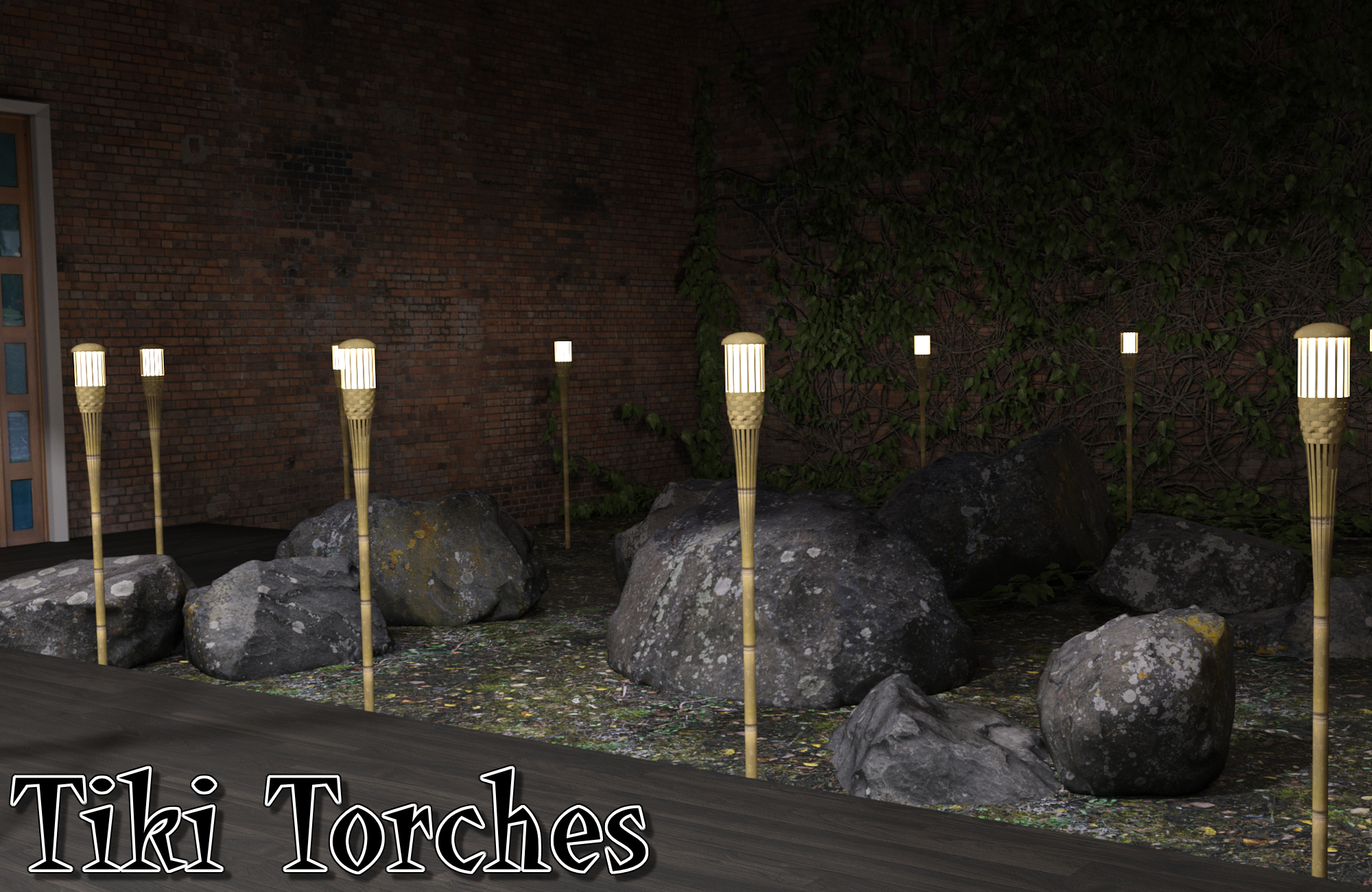 Tiki Torches | Daz 3D
