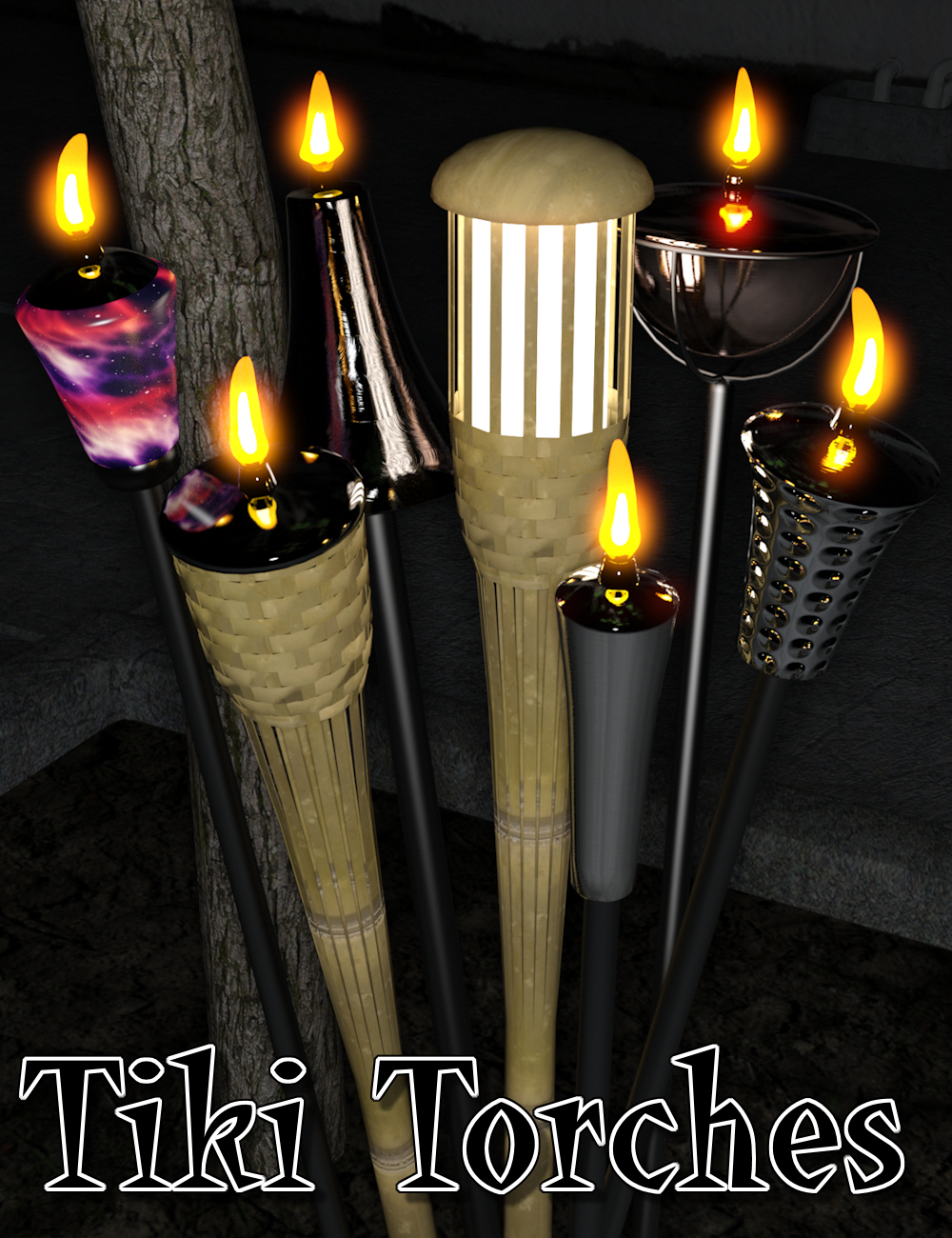 Tiki Torches | Daz 3D