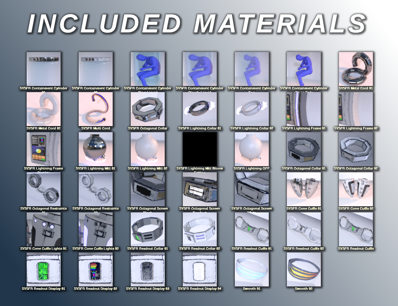 Science Fiction Restraints Iray | Daz 3D