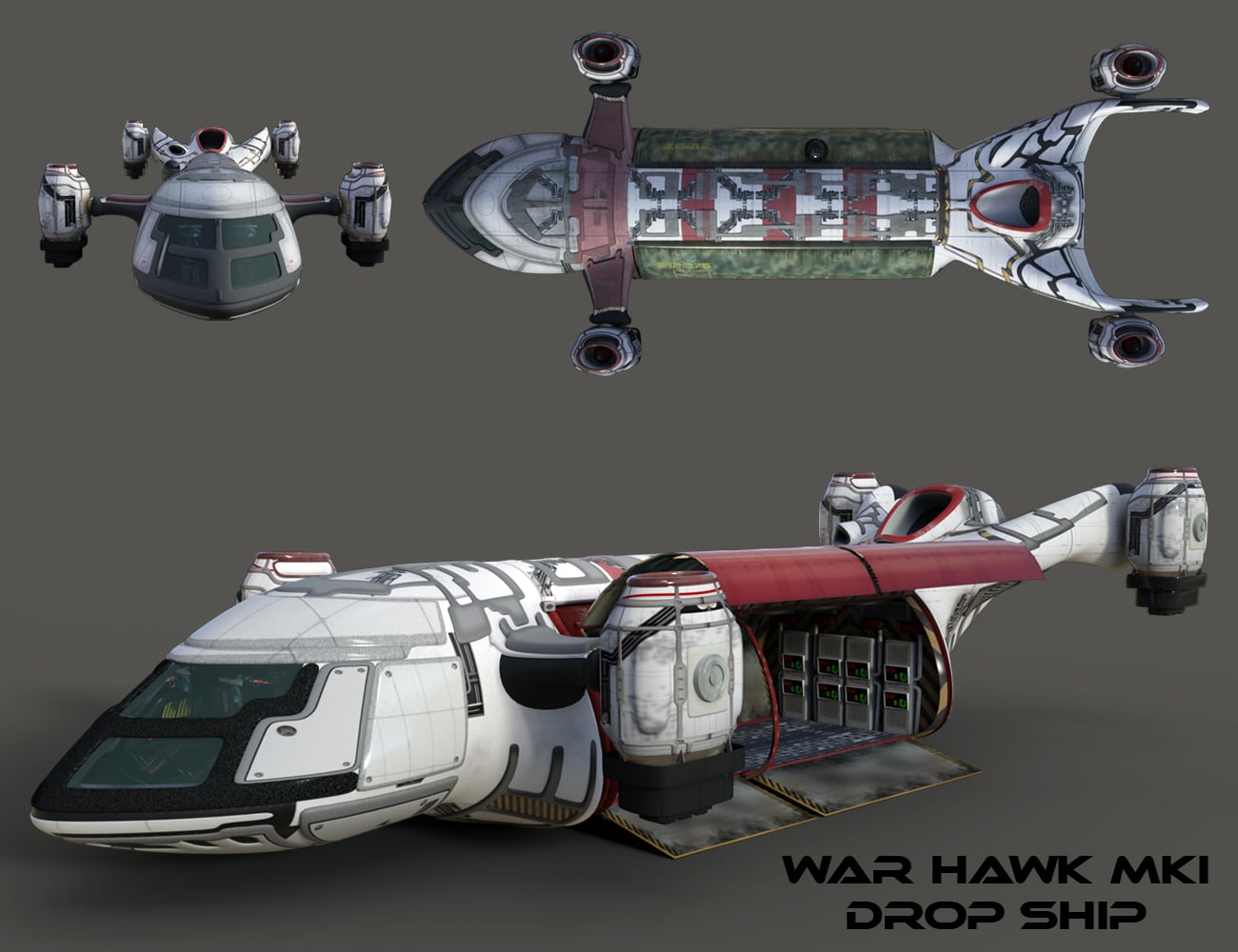 War Hawk MKI Drop Ship | Daz 3D