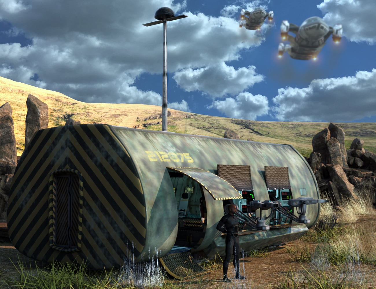 War Hawk MKI Drop Ship | Daz 3D