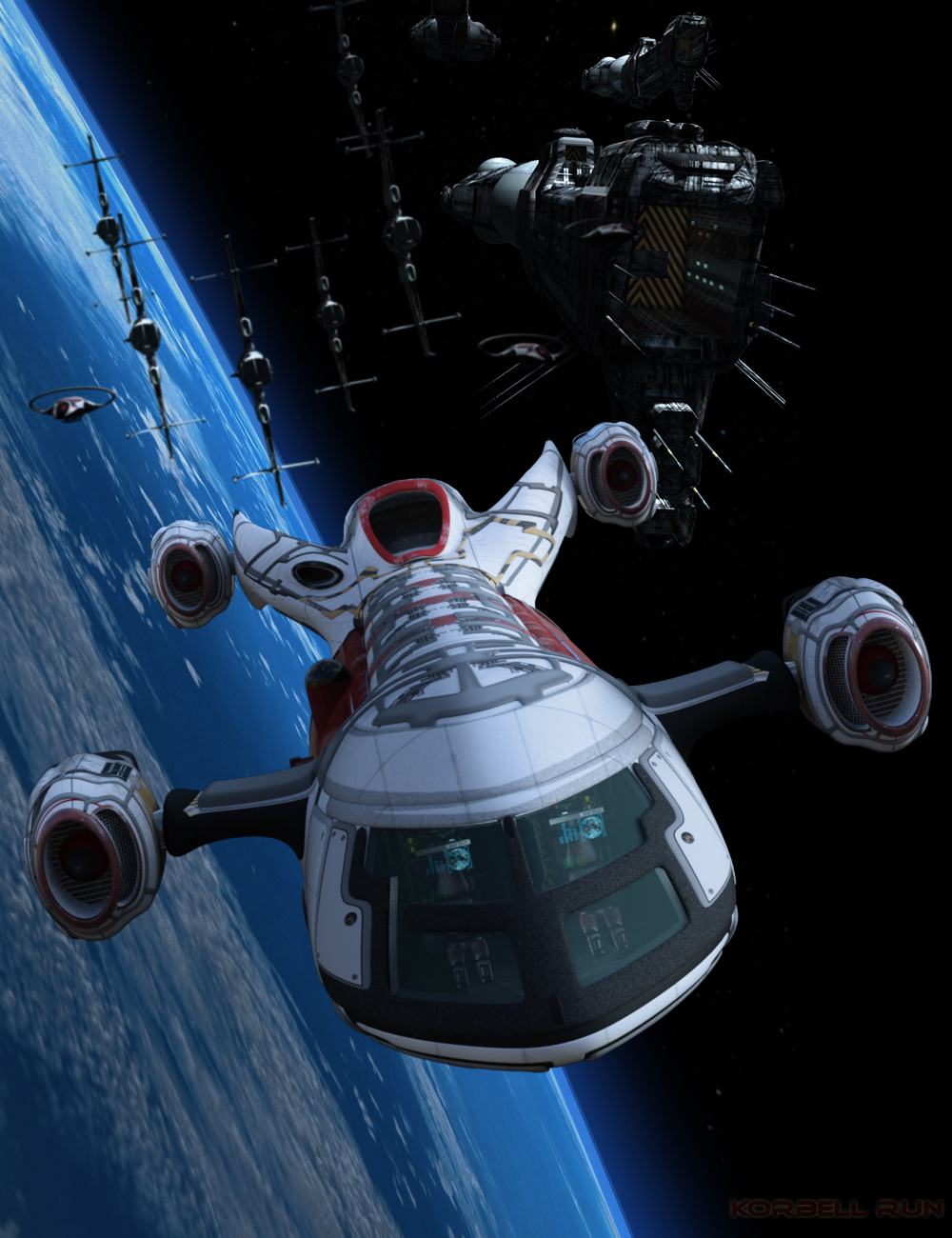 War Hawk MKI Drop Ship | Daz 3D