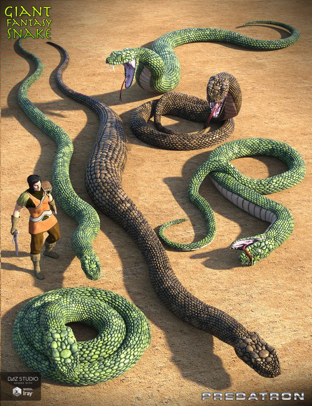 Giant Fantasy Snake | Daz 3D