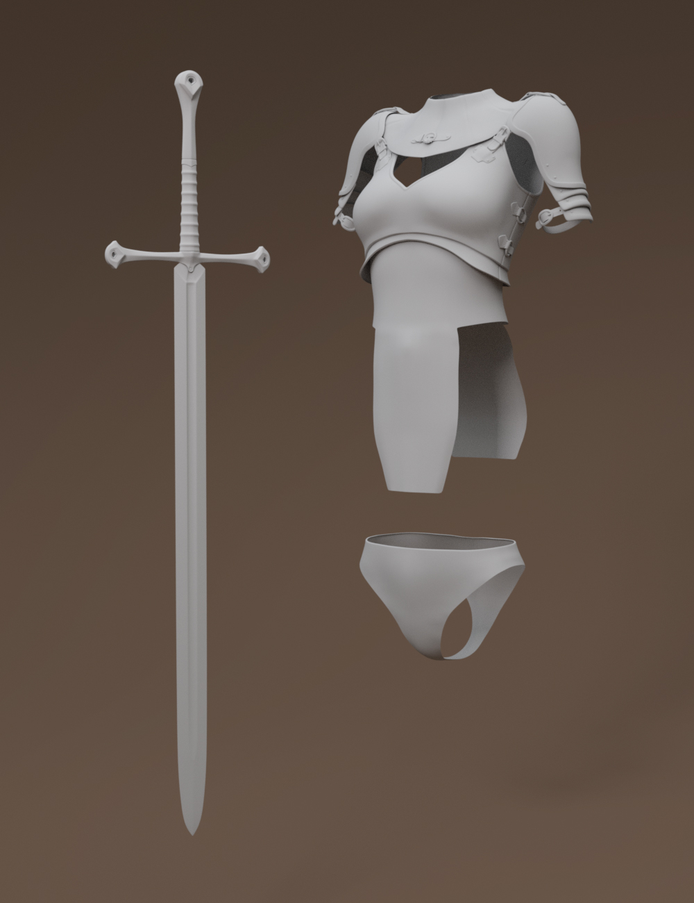 Alicia Armor Outfit for Genesis 3 Female(s) | Daz 3D