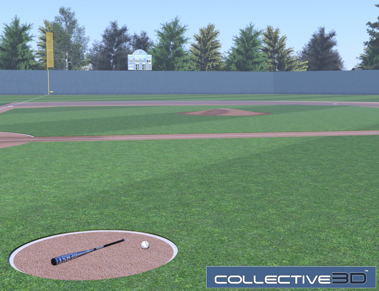 Collective3d Baseball Field | Daz 3D