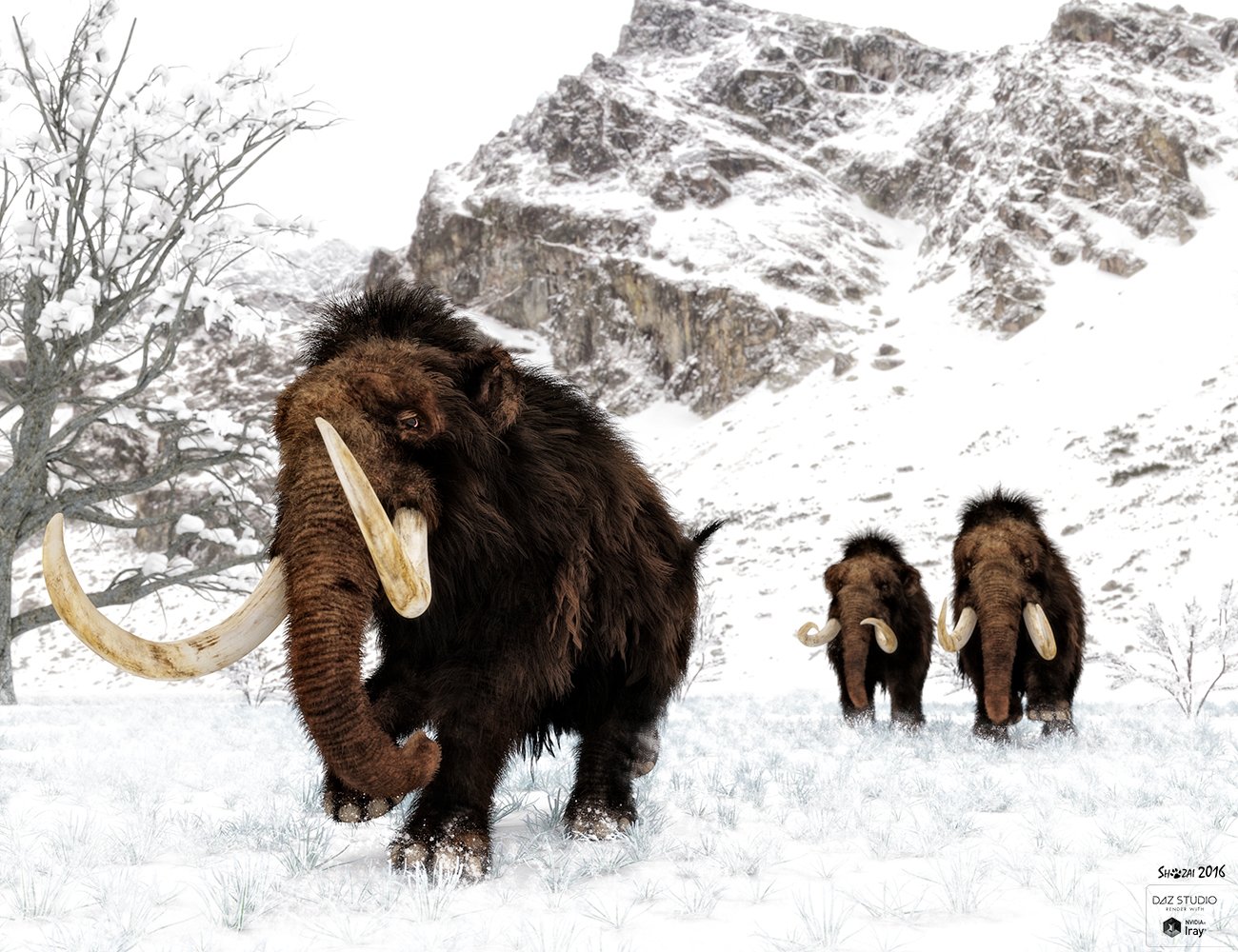 Woolly Mammoth by AM | Daz 3D