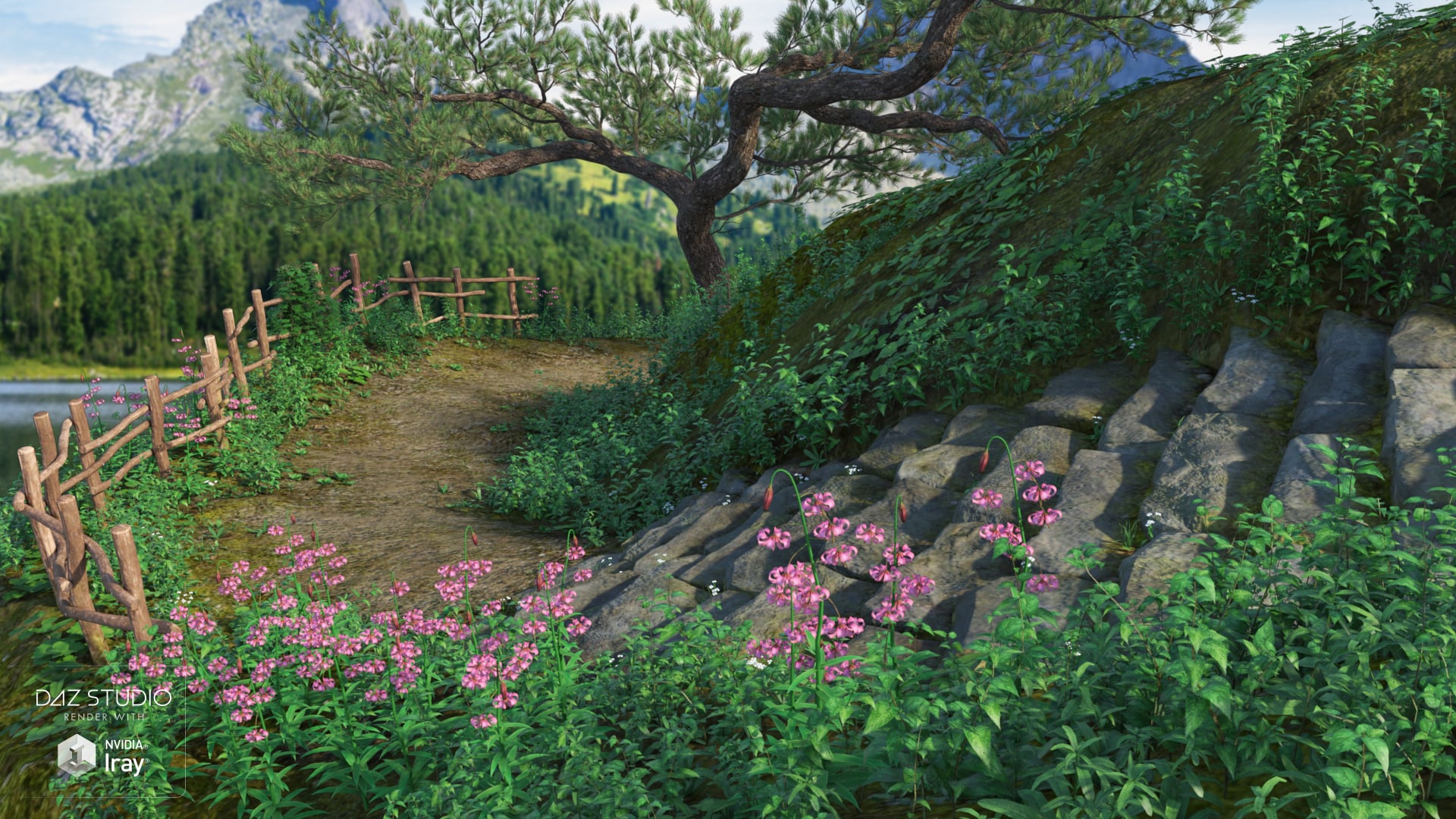 Mountain Trail | Daz 3D