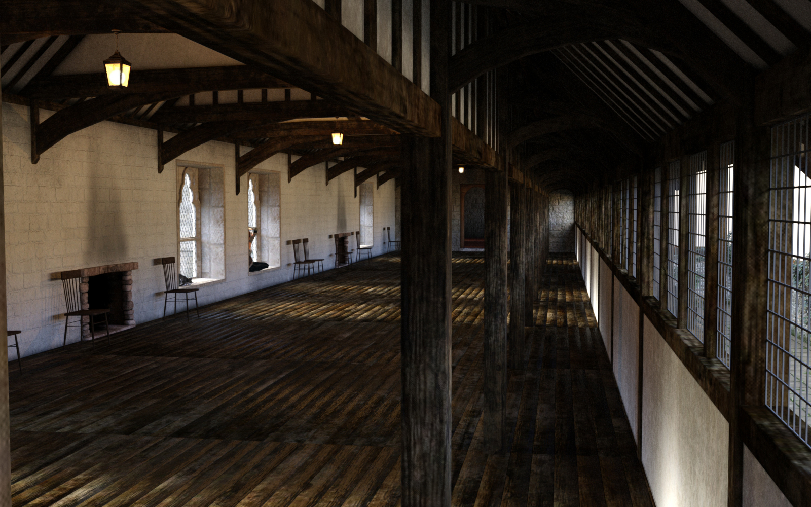 Medieval Hall and Garden | Daz 3D