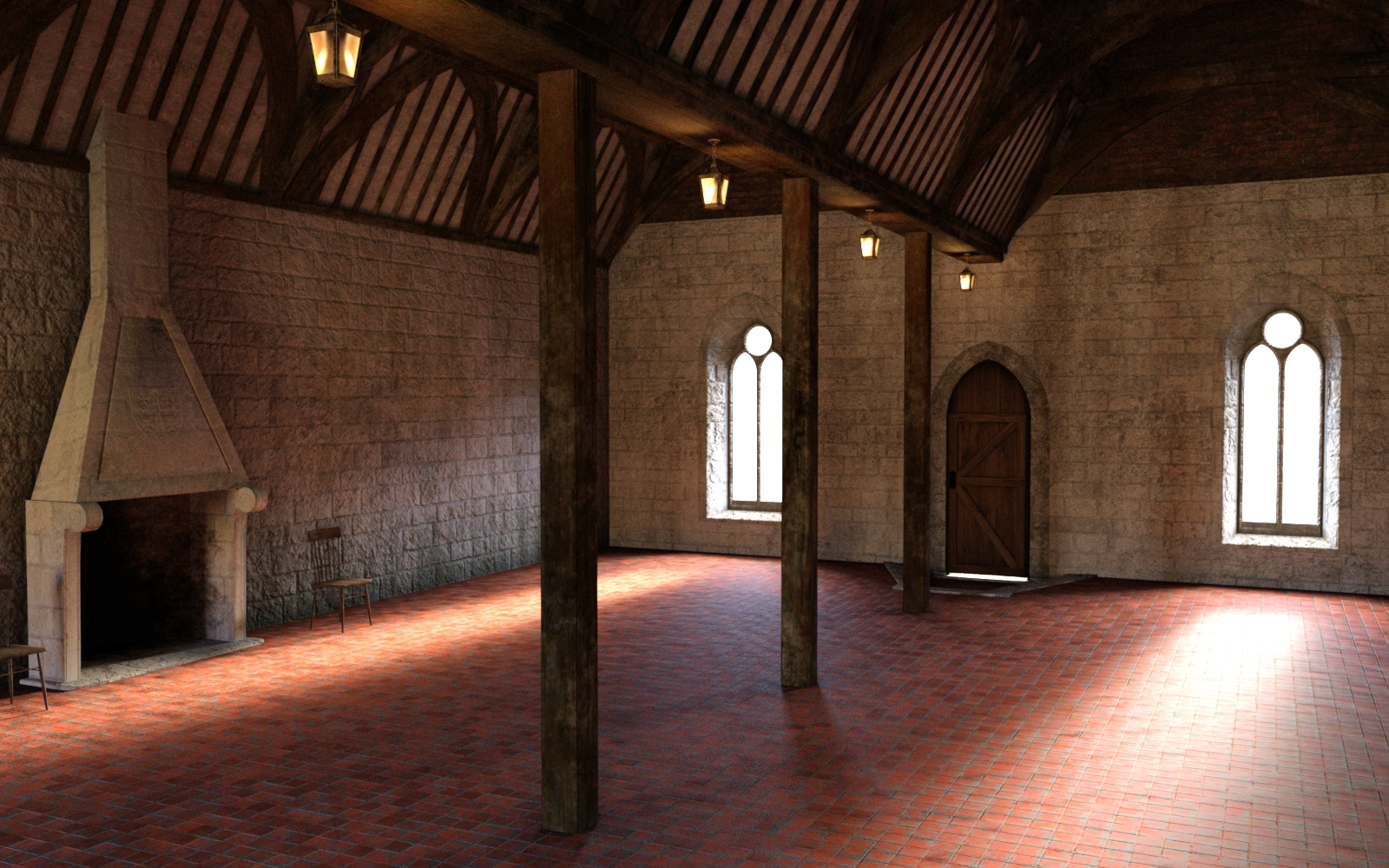 Medieval Hall and Garden | Daz 3D
