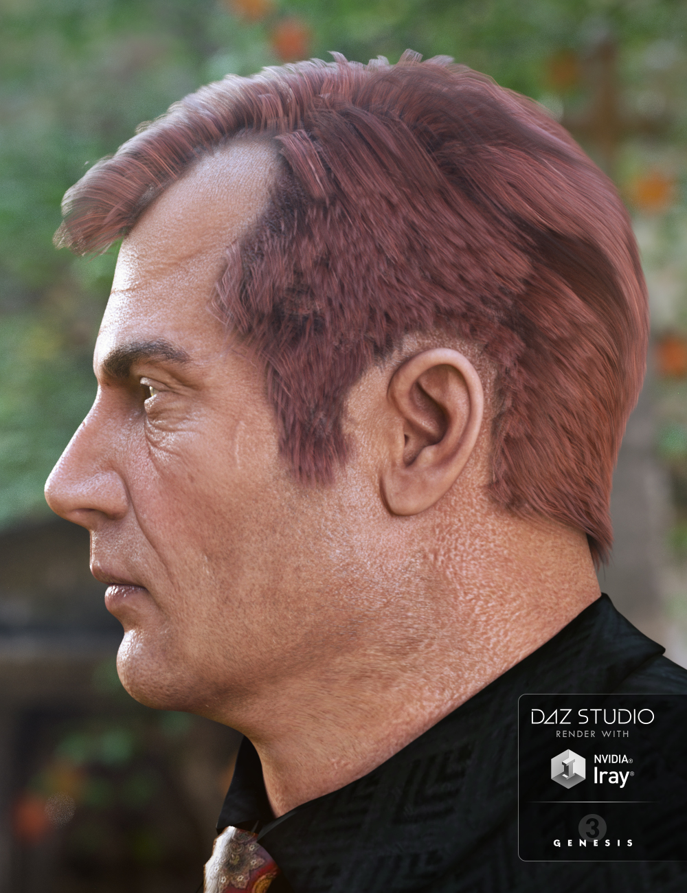 Miles Hair for Genesis 3 Male(s) | Daz 3D