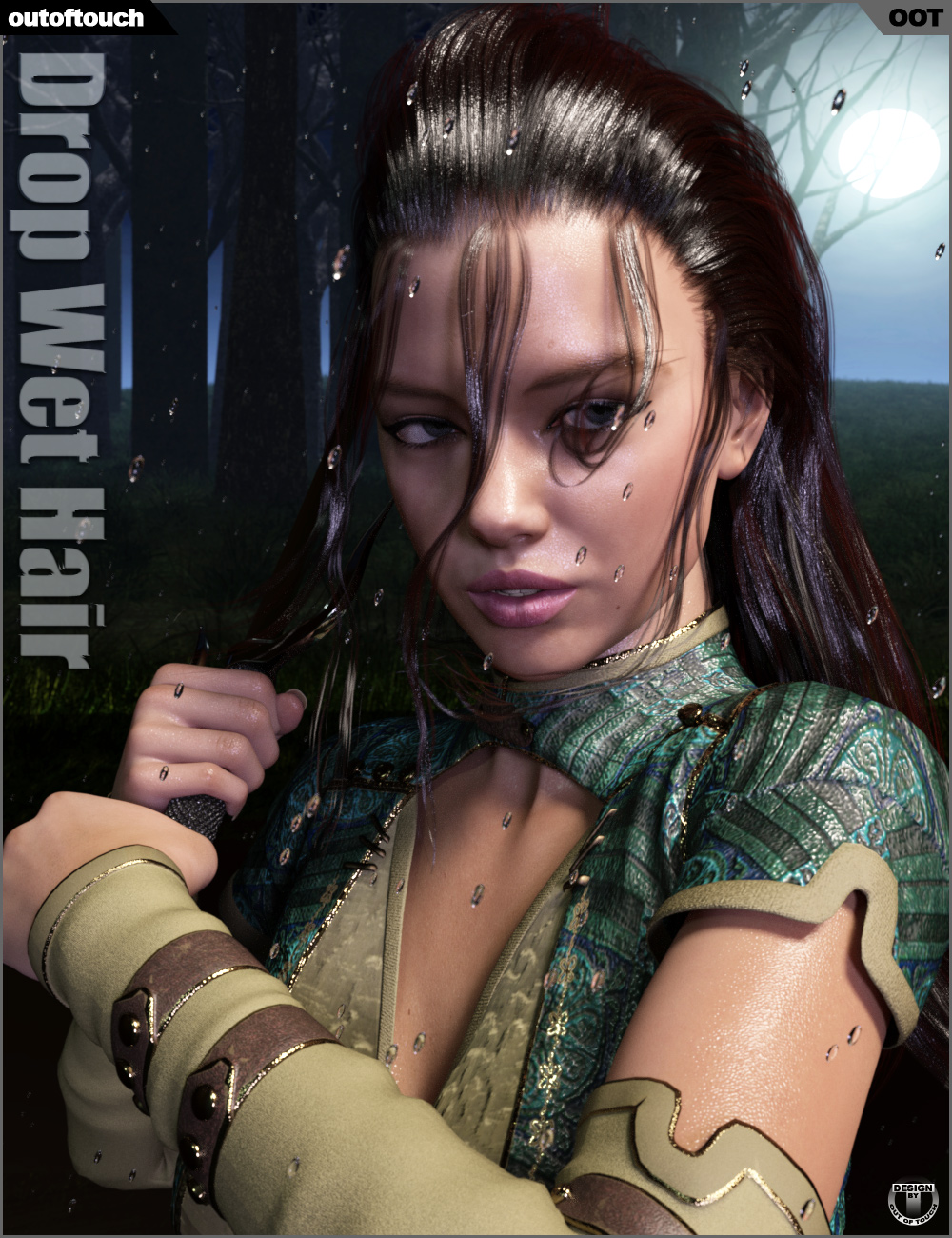 Drop Wet Hair for Genesis 3 Female(s) | Daz 3D