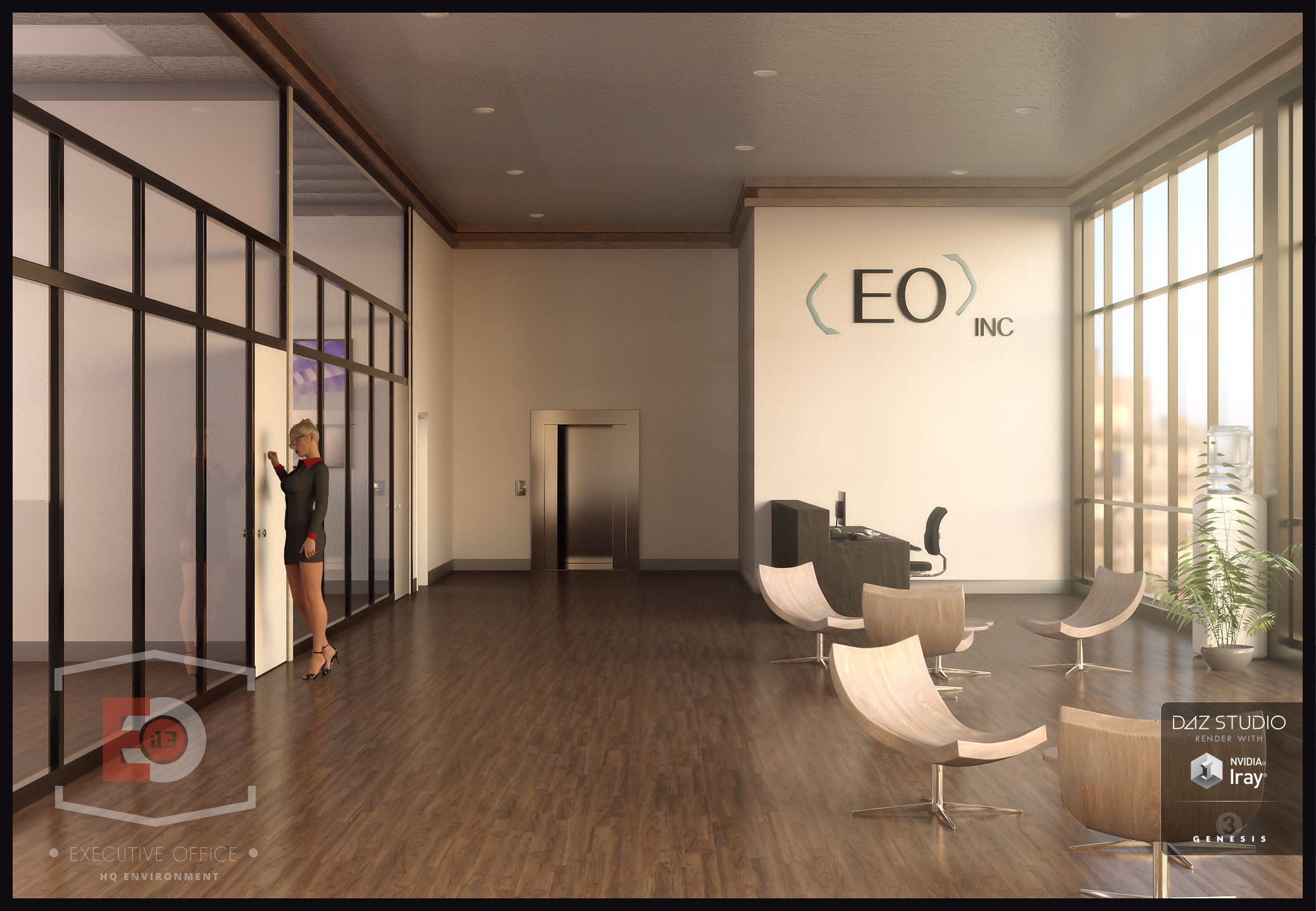 i13 Executive Office Environment | Daz 3D
