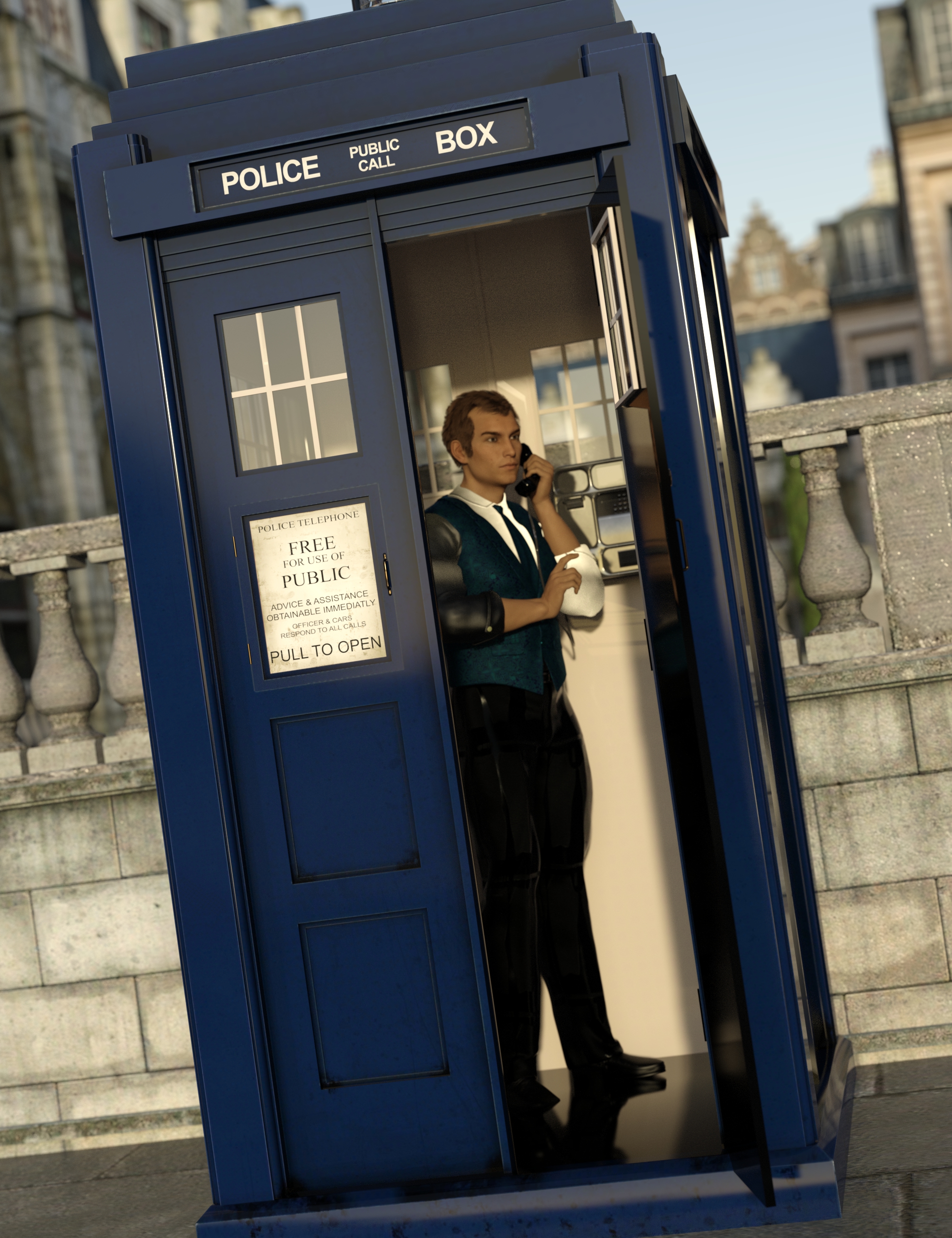 Historic Police Box | Daz 3D