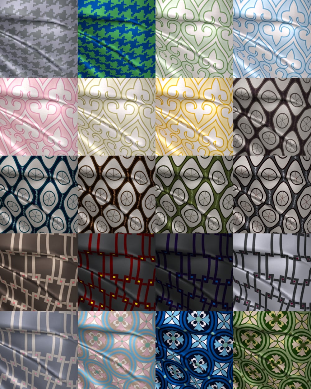 Lush Pattern Fabric Shaders for Iray | Daz 3D