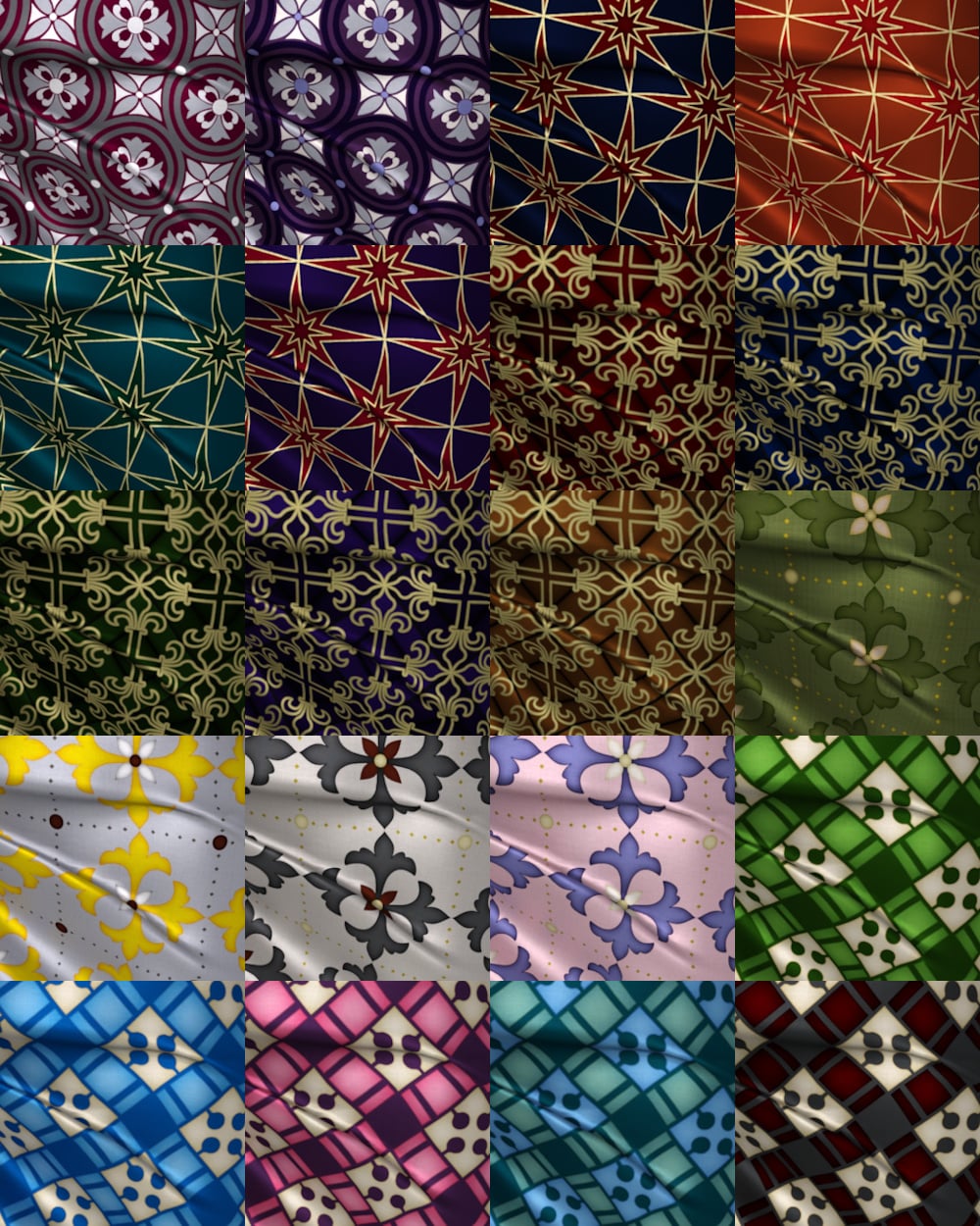 Lush Pattern Fabric Shaders for Iray | Daz 3D