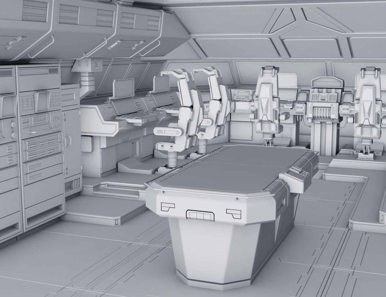Sci-fi Cockpit Interior | Daz 3D