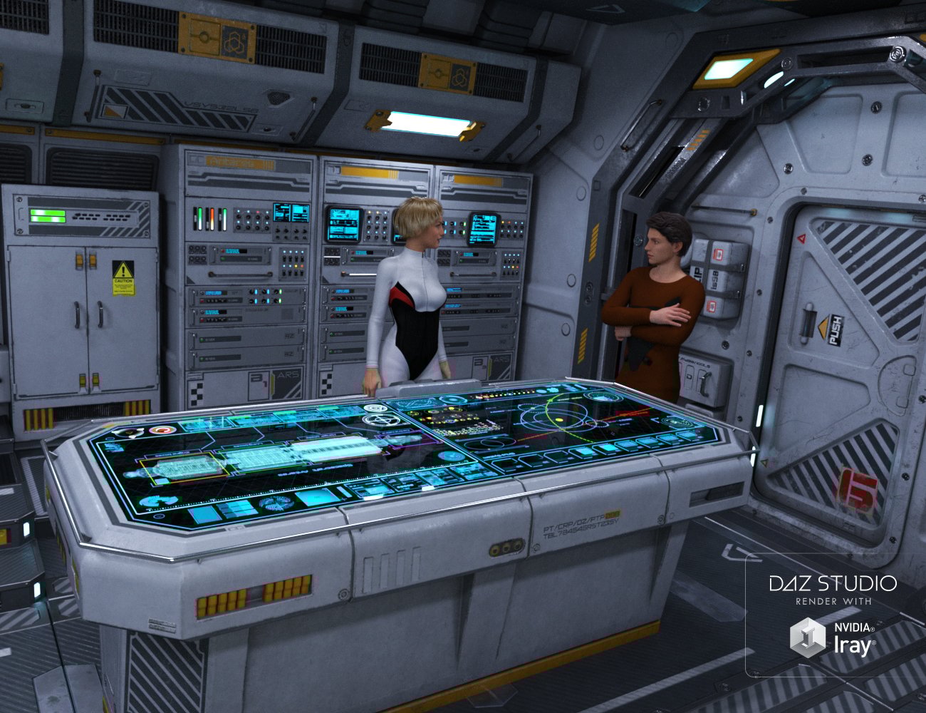 Sci-fi Cockpit Interior | Daz 3D