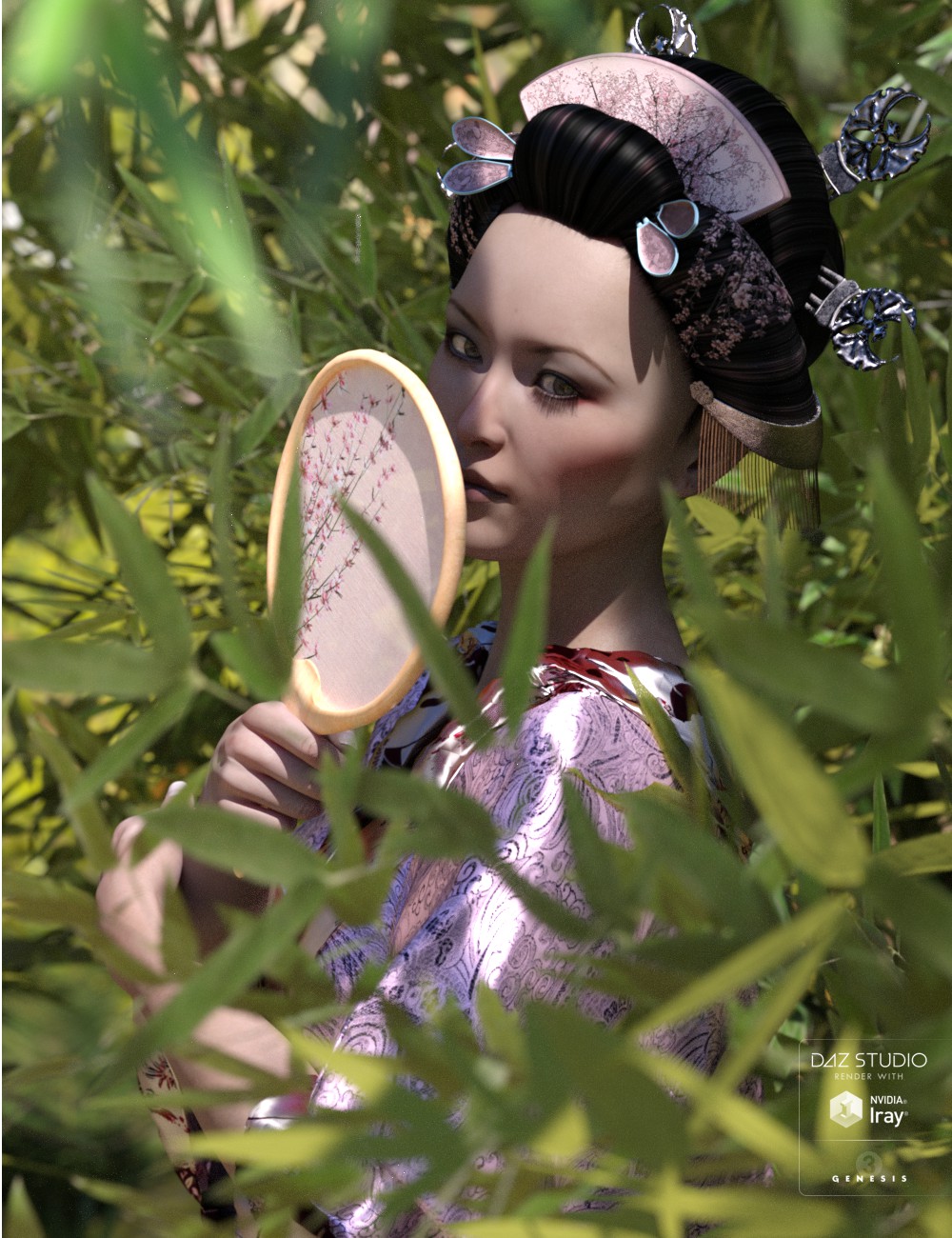 Yuriko Hair Expansion for Genesis 3 Female(s) | Daz 3D