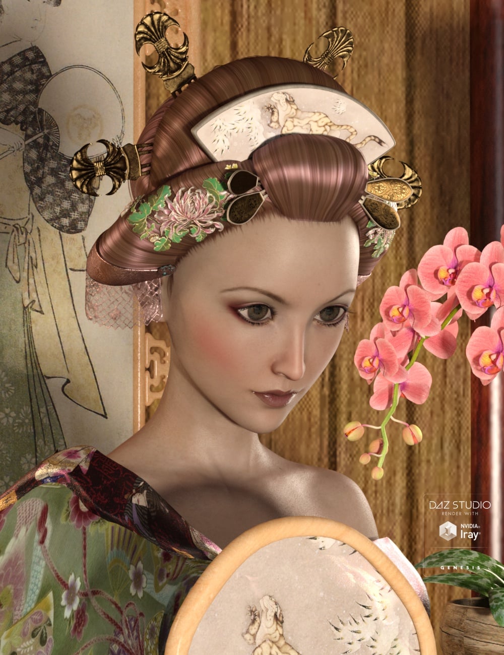 Yuriko Hair Expansion for Genesis 3 Female(s) | Daz 3D