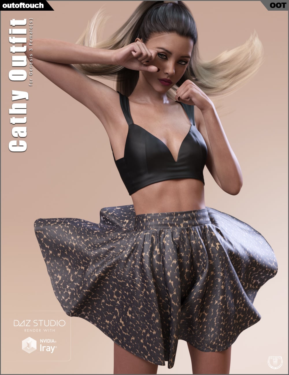 Cathy Outfit for Genesis 3 Female(s) | Daz 3D