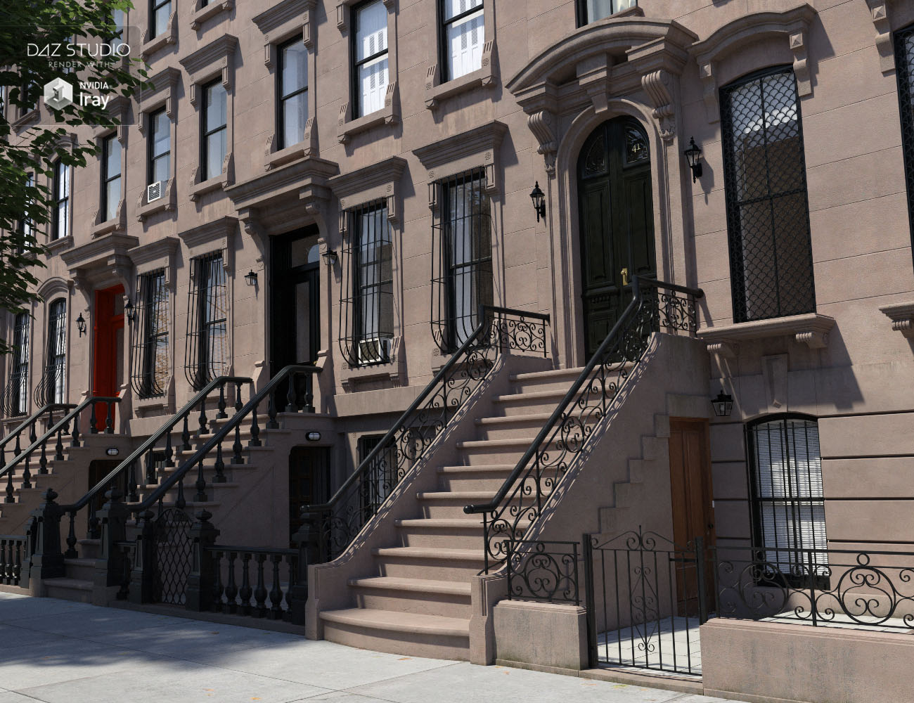 New York Brownstones | Daz 3D