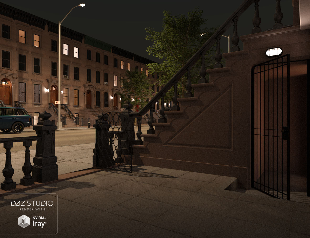 New York Brownstones | Daz 3D