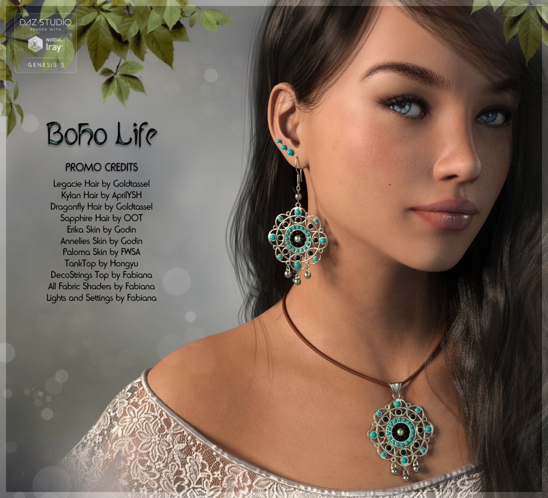 Boho Life Jewelry | Daz 3D