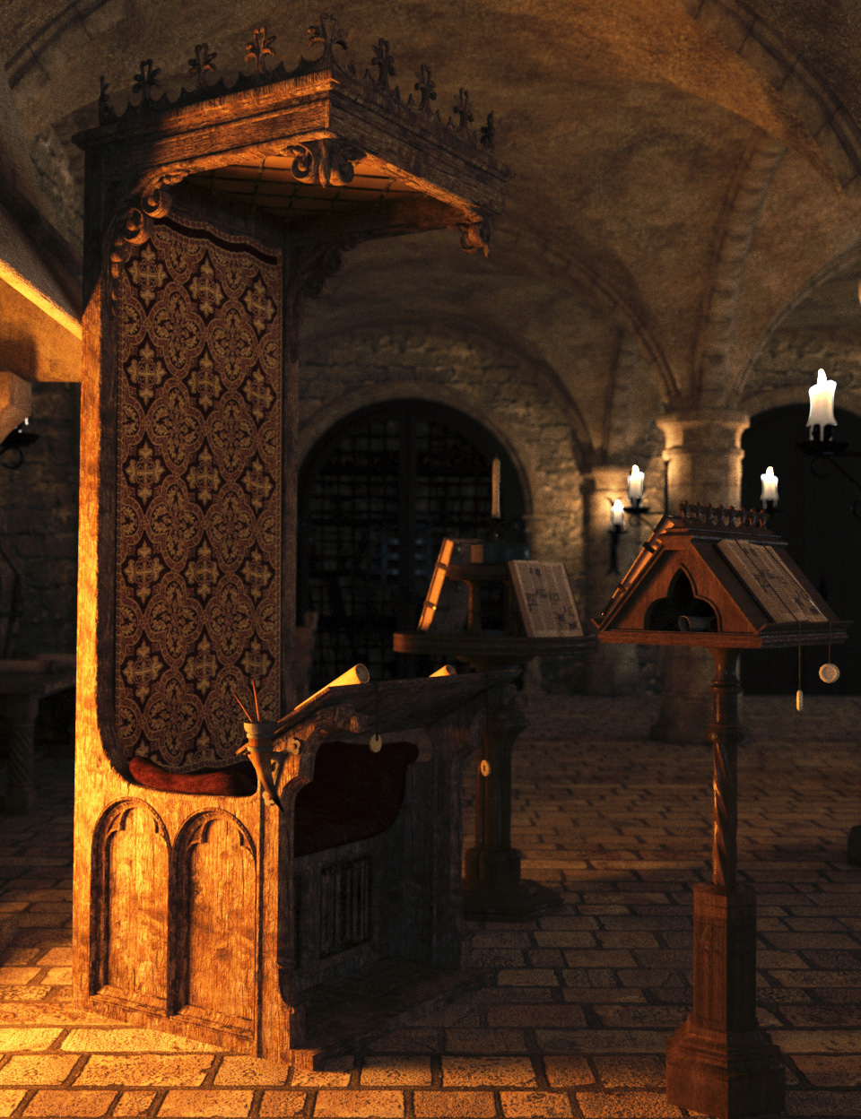 Medieval Scriptorium | Daz 3D