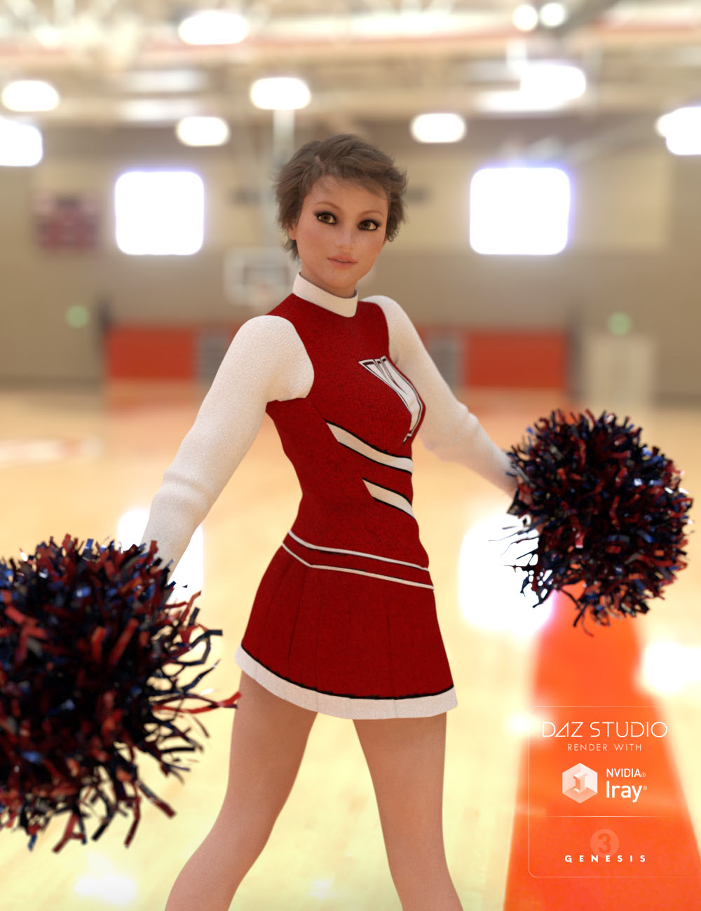 Cheer Fantasy Cheerleader Poses Bundle | Daz 3D